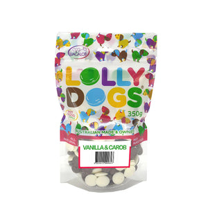 Lolly Dogs Carob & Yoghurt Drops - Yoghurt Training Treats for Dogs